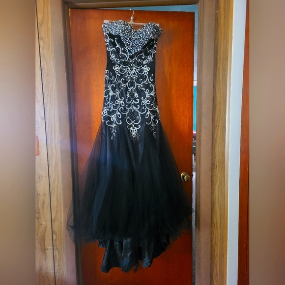 Aria | Dresses | Black Sequin Prom Dress | Poshmark
